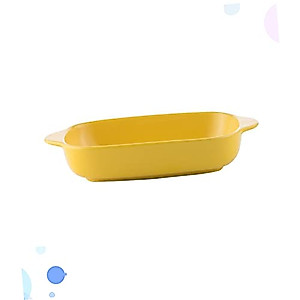 Luxshiny Nonstick Bakeware Ceramic Griddle Ceramic Loaf Pan Ceramic Bakeware Brownie Pan Baking Loaf Pan Spaghetti Deep Baking Dish Oven Kitchen Supplies Bread Baking Tray Cake Baking Tray