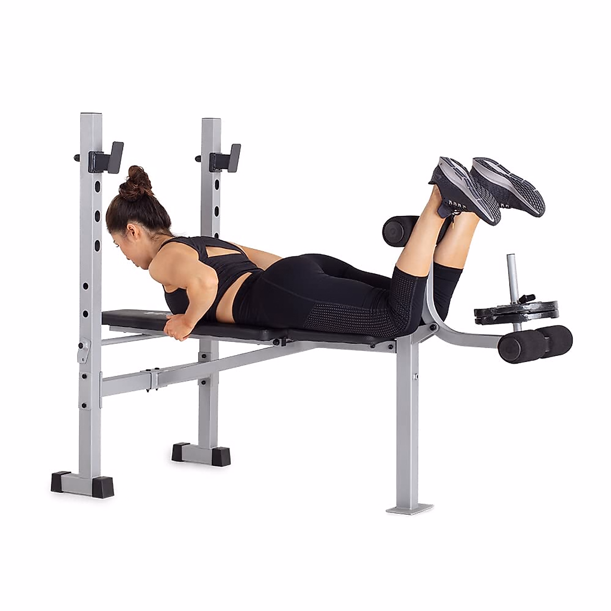 Weider Platinum Standard Weight Bench with Fixed Uprights and Integrated Leg Developer