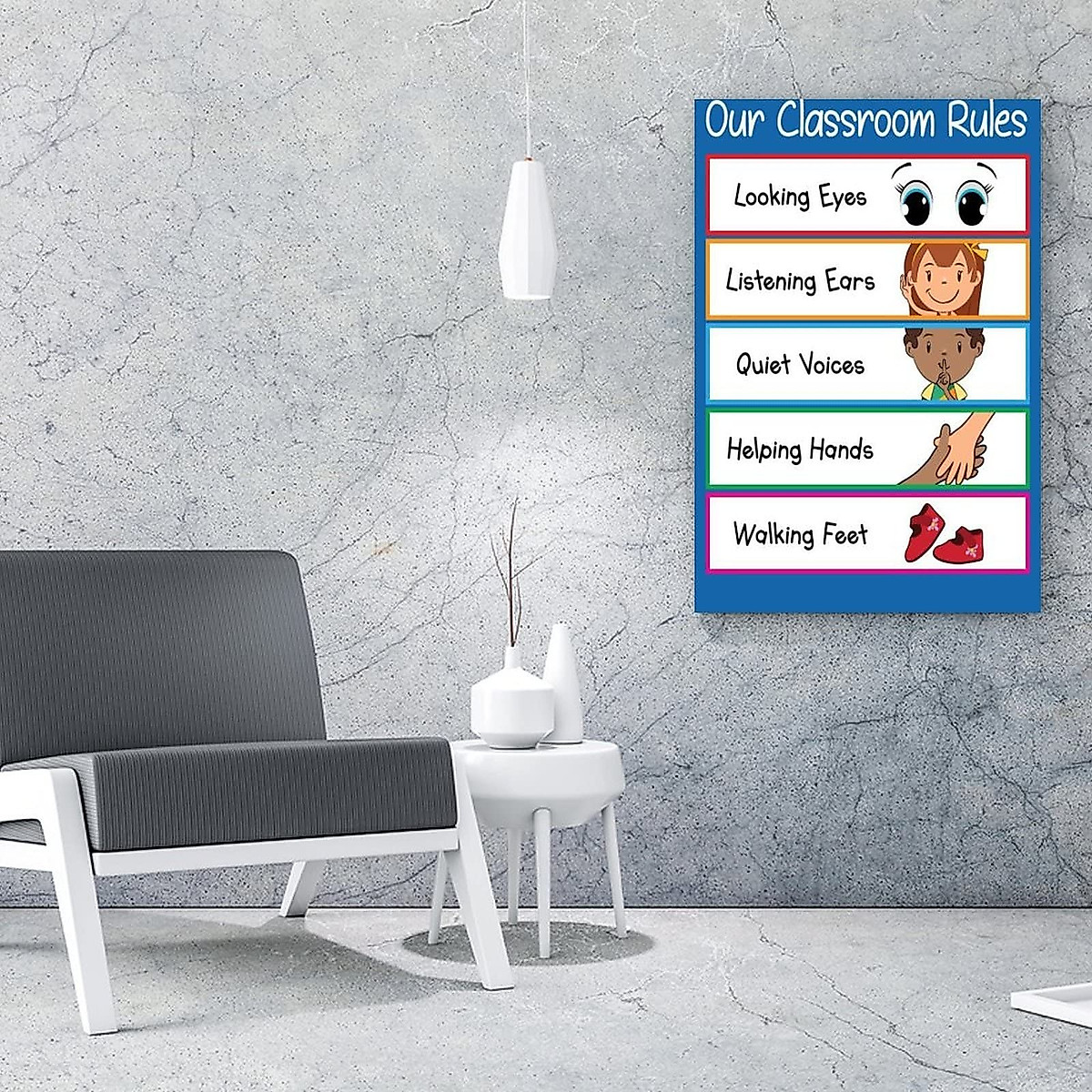 AOMACA Classroom Posters Preschool Classroom Rules Classroom Rules, Classroom Poster, Preschool RulesCanvas Painting Wall Art Poster Bedroom Living Room Decor8x10inch(20x26cm), 8x10inch(20x26cm)