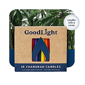 GOODLIGHT Chanukah (Multicolor) 45 Candles, 45 CT