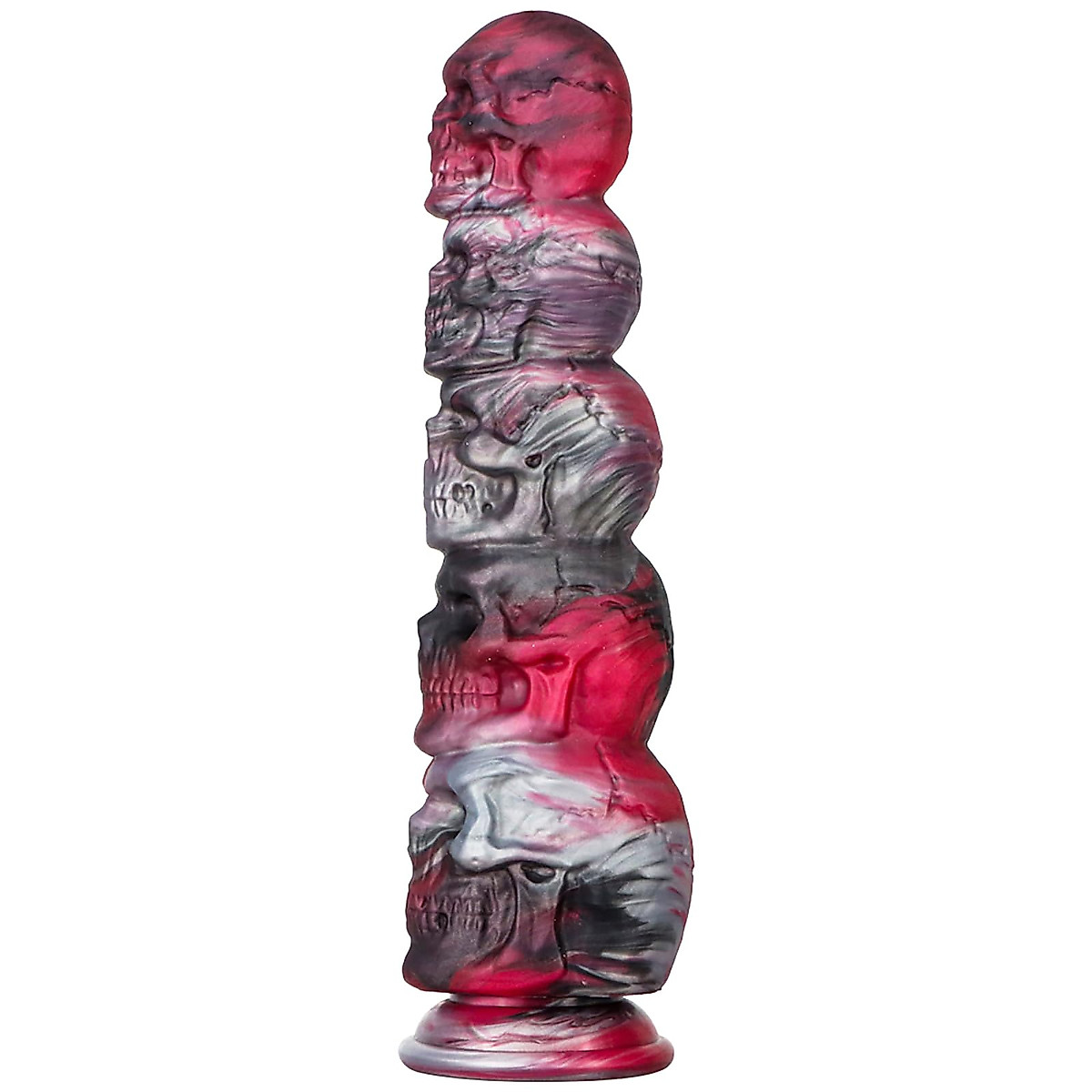 Skull Shape Male Realistic Dildo with Suction Cup, 11.8 Inch Silicone Fake Penis Adult Sex Toy for Man Woman - L