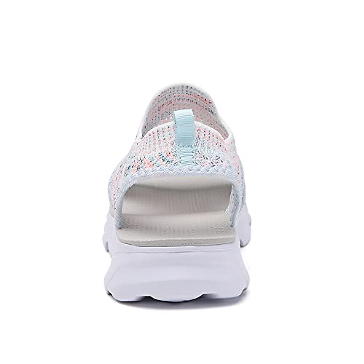 CsgrFagr Women's Over The Knee Boots Women Summer Mesh Beach Slip On Sport Hollow Casual Open Toe Flat Soft Bottom Breathable (Sky Blue, 7)