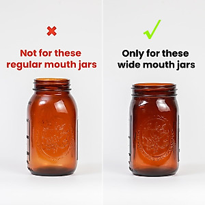 Yodecy 9 Pack White Wide Mouth Mason Jar Lids, One-Piece Lids, Plastic Mason Jar Lids Fit Ball, Kerr and More,Canning Lids(White)