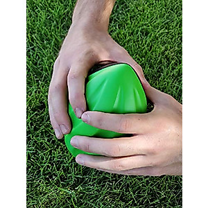 LMC Products 7" Spiral Mini Football for Kids 4 Pack - Kids Football - Foam Footballs for Kids - Soft, Small Footballs for Kids (Red, Yellow, Blue and Green)