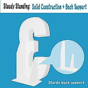 4FT Large Marquee Numbers, Marquee Light Up Numbers, Mosaic Numbers for Balloons, Number 3 Balloon Frame, Marquee Light Up Numbers for 30th Birthday Decorations, Anniversary Party Decor Foam Board