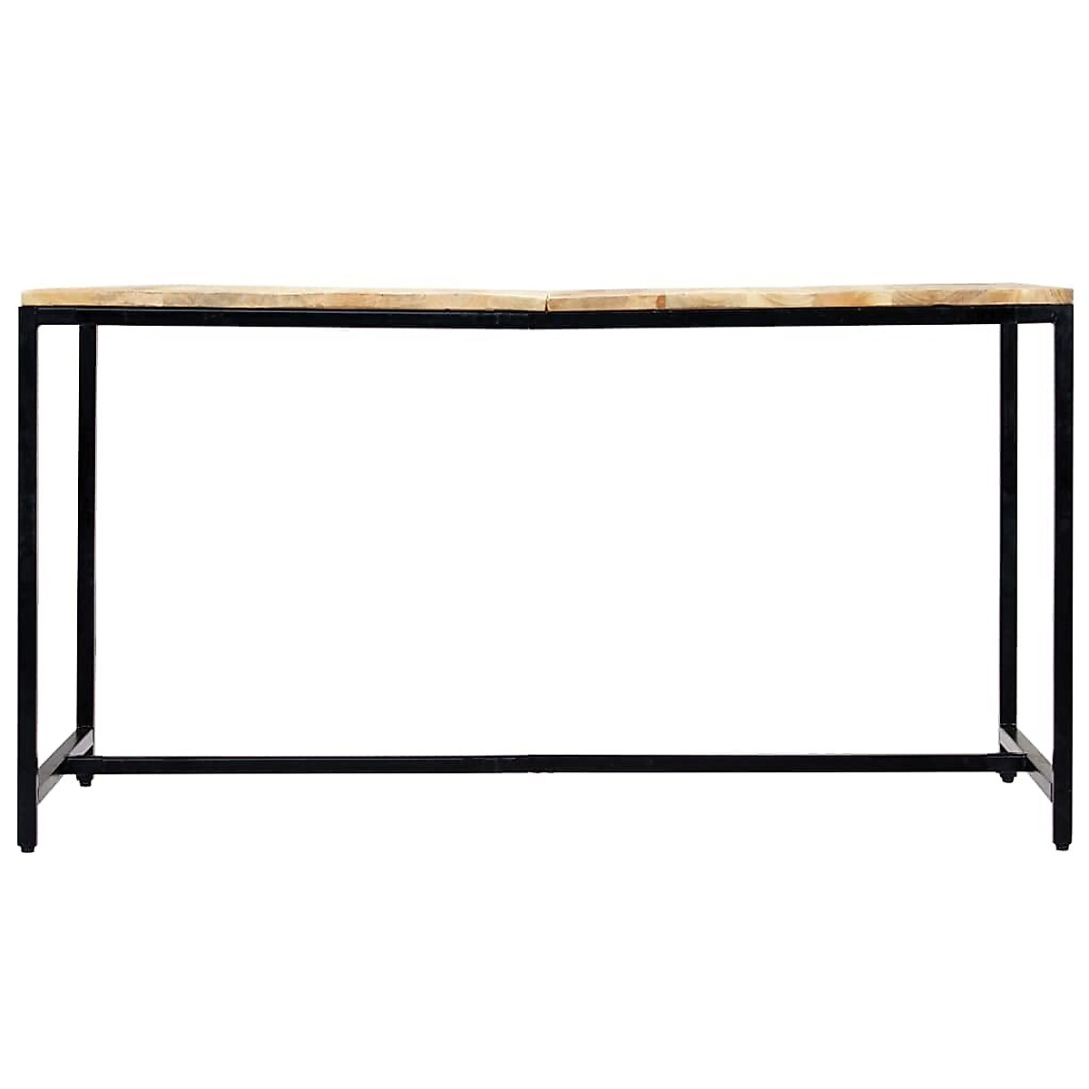 YPWRENH Decorative Tables bar Table Dining Table 55.1 "x27.6 x29.5 Solid Rough Mango Wood for Dining Room, Kitchen or Living Room