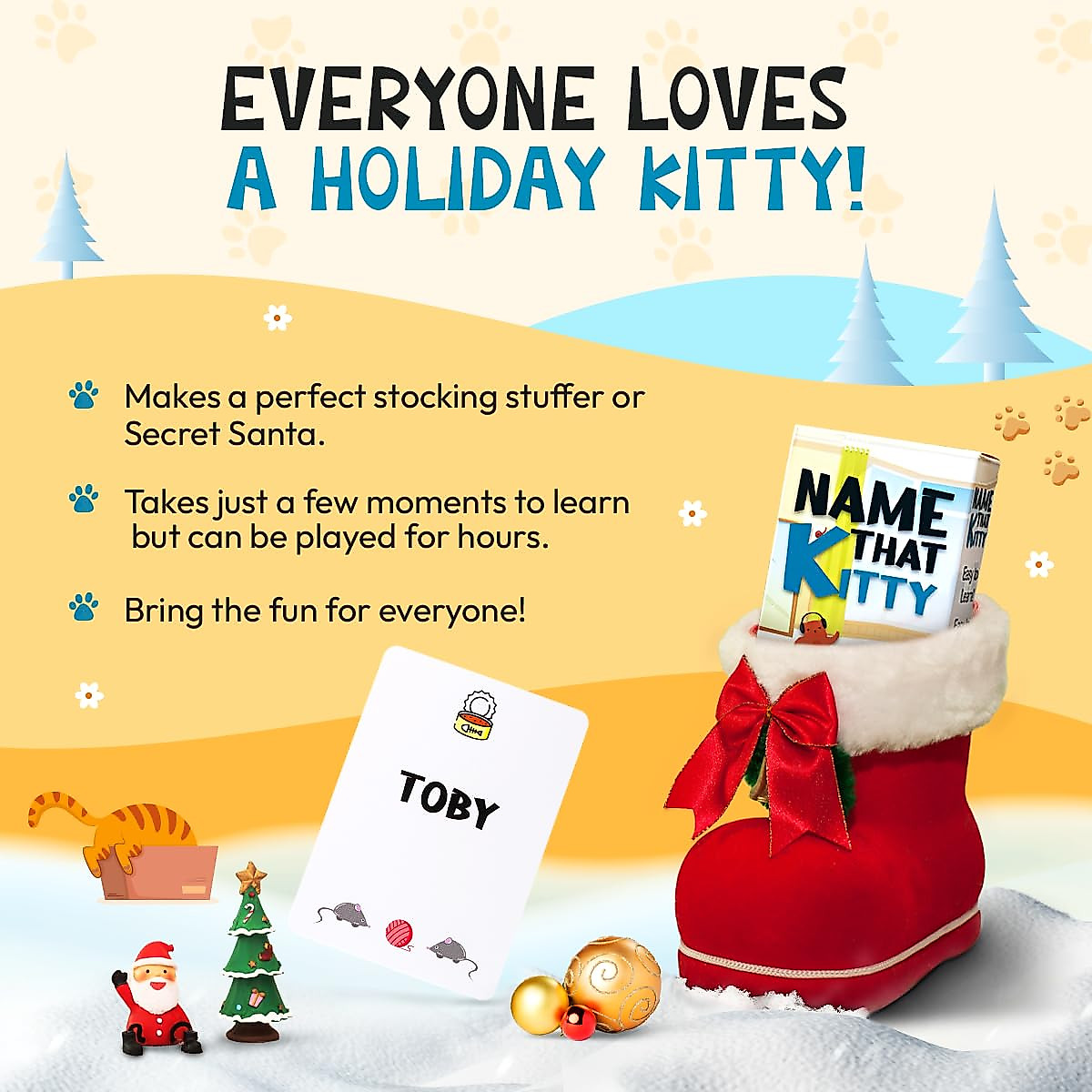 Name That Kitty - Cat Card Game for Kids 8-12 is Great for Cat Crafts, Cat Games, and Cat Memory Fans! Fun for Families, 9-Year-Old Girl Gifts, Cat Toys for Kids, or Cat-Themed Toys for Girls 6-8