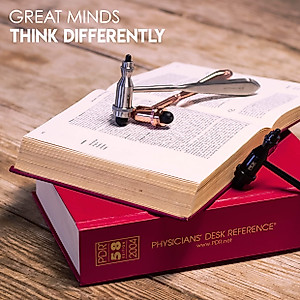 MDF Instruments, Tromner Neurological Reflex Hammer with Pointed tip Handle for cutaneous and Superficial responses - Free-Parts-for-Life & Lifetime Warranty - Red (MDF555-02)