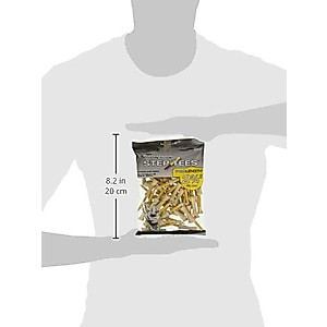 Pride Professional Tee System Two Piece Step Tee, 50 Count, 2-3/4 inch (Yellow)