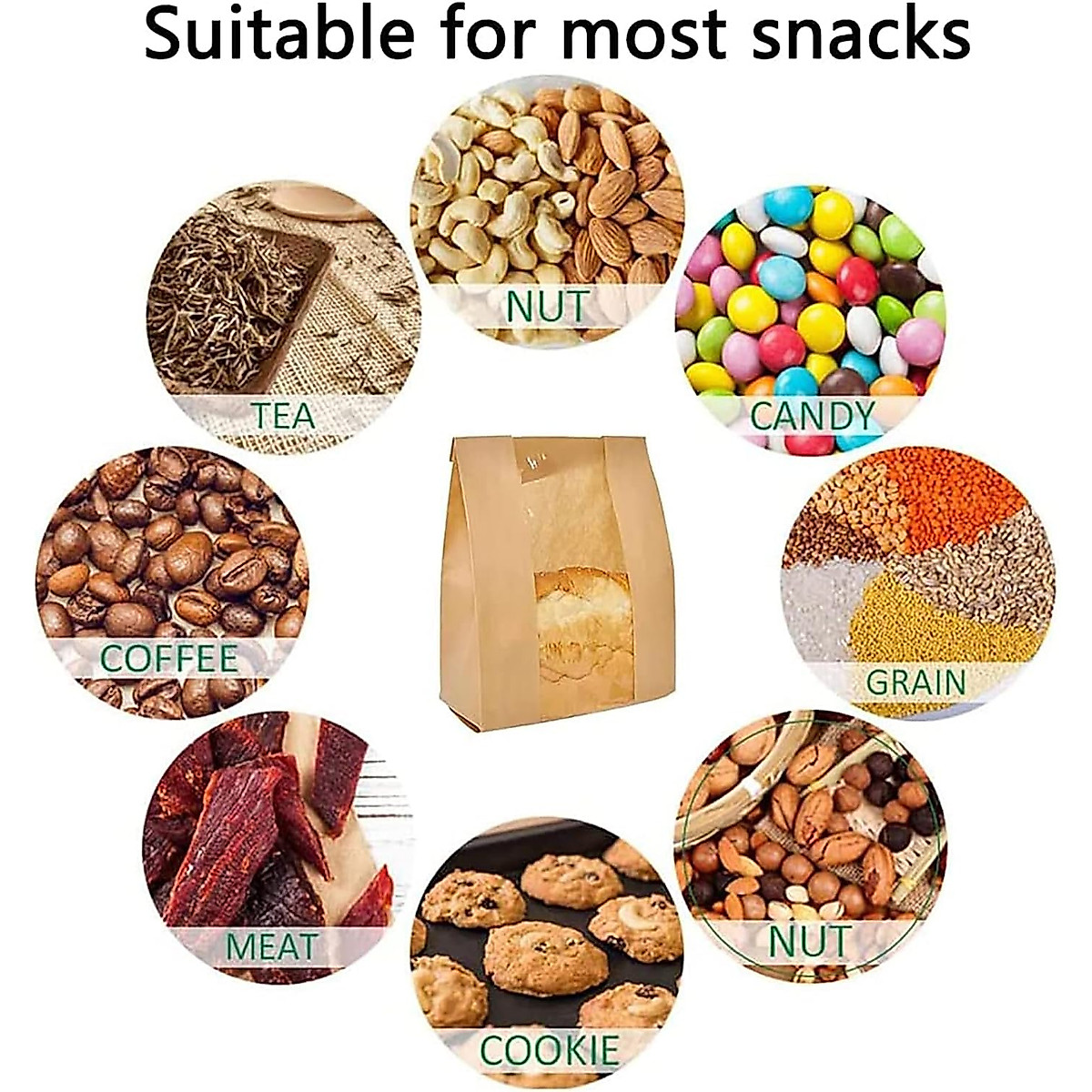 10 Pack Large Paper Bread Bags for Homemade Sourdough Loaves Bread Bags with Window for Homemade Bread Gift Giving, Sourdough Bread Packaging Storage with Label Seal Stickers(13.7x8.2x3.5 inch)