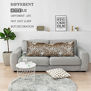 HMS Happy Memories Satin Pillowcase for Hair and Skin, 20 x 54 Envelope Closure, Large, Cheetah