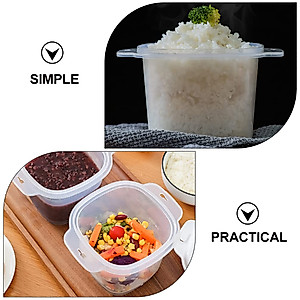 Microwave Rice Cooker Food Container: 2pcs Pasta Cooker Maker Oven Rice Cooker Steamer Microwave Cookware for Rice Chicken Pasta