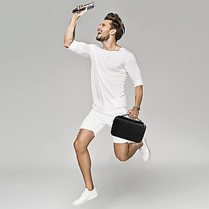 Case Compatible with Hair Clipper Barber, Trimmer Travel Storage Organizer for T Finisher Liner, Comb Cutting Guide, Clipper Blade Oil, Cleaning Brush and Other Grooming Kit - Black Case+Black Zipper