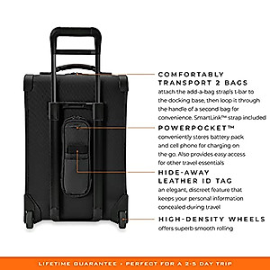 Briggs & Riley Uprights, Black, 22-inch Baseline Essential Carry-On