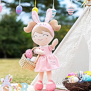 Gloveleya Baby Doll Girl Gifts Soft Plush Bunny Dolls 14" with Gift Box
