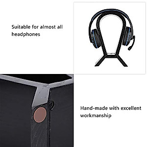 Headphone Rack, Simple Style Desktop Headmount Earphone Stand, Wooden Durable for Gaming Headphone PC Headphone