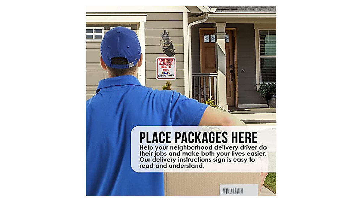 Delivery Sign for Packages - Indoor & Outdoor Use