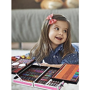 RCIDOS Crayol Art Set,Crafts Drawing Painting Art Case, Art Case Coloring Set, Oil Painting Stick Art Kit Case, Pencil Color Kit For Kids Girls Boys Teens