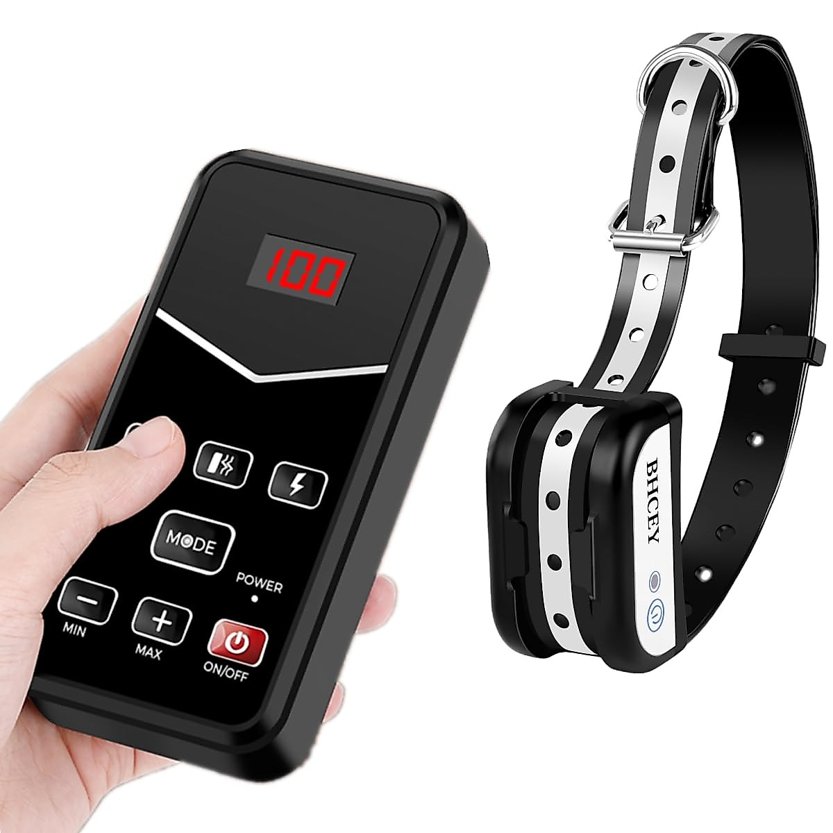 BHCEY Wireless Dog Fence, Electric Fence System,Remote Dog Shock Training Collar 2 in 1, Perimeter Wireless Dog Boundary Pet Containment System Outdoor for The Yard,Suitable for Large/Small Dogs