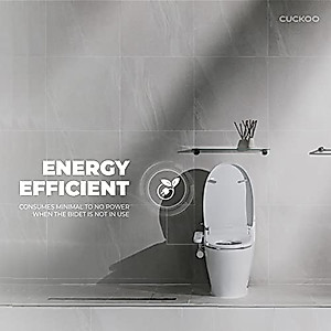CUCKOO CBT-N1030EW Tankless Electronic Elongated Seats Electric Bidet, White