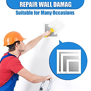 Drywall Repairs Kit, 6 Pieces Wall Patch Kits, 4/6/8 Inch Dry Wall Hole Repair Patch Metal Patch, Quick Fix Extended Self-Adhesive Mesh (6 Pcs)