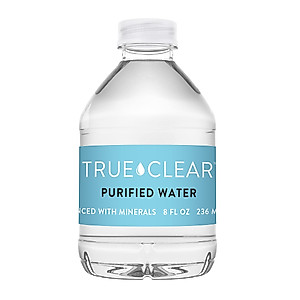 True Clear TC54595 True Clear Purified Bottled Water, 8 fl oz. Bottles, 24/Carton (TC54595)