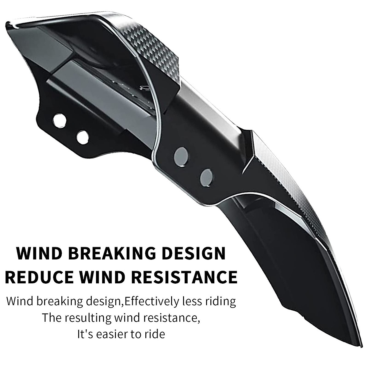 kingsea 2PCS Mountain Bike Mud Guard, Adjustable Carbon Fiber MTB Fenders -Universal Front or Rear MTB Fender Compatible with 20"/24"/26"/27.5"/29" Mountain Bike Mudguards - Hard Shell