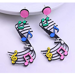 CutieJewelry Music Notes Muscial Notes Piano Novelty Cute Dangle Cute Pretty Earrings
