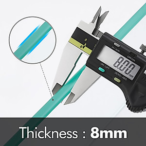 KES Glass Shelf for Bathroom, Glass Bathroom Shelf Floating Glass Shelf for Wall Aluminum Extra Thick 8MM Tempered Glass Shelf 3 Pack 1 Tier Rectangular Wall Mount Silver,A4126A-P3