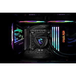 MSI MAG Series CORELIQUID 240R, aRGB CPU Liquid Cooler (AIO): Rotatable Blockhead Design, 240mm Radiator, Dual 120mm aRGB PWM Fans