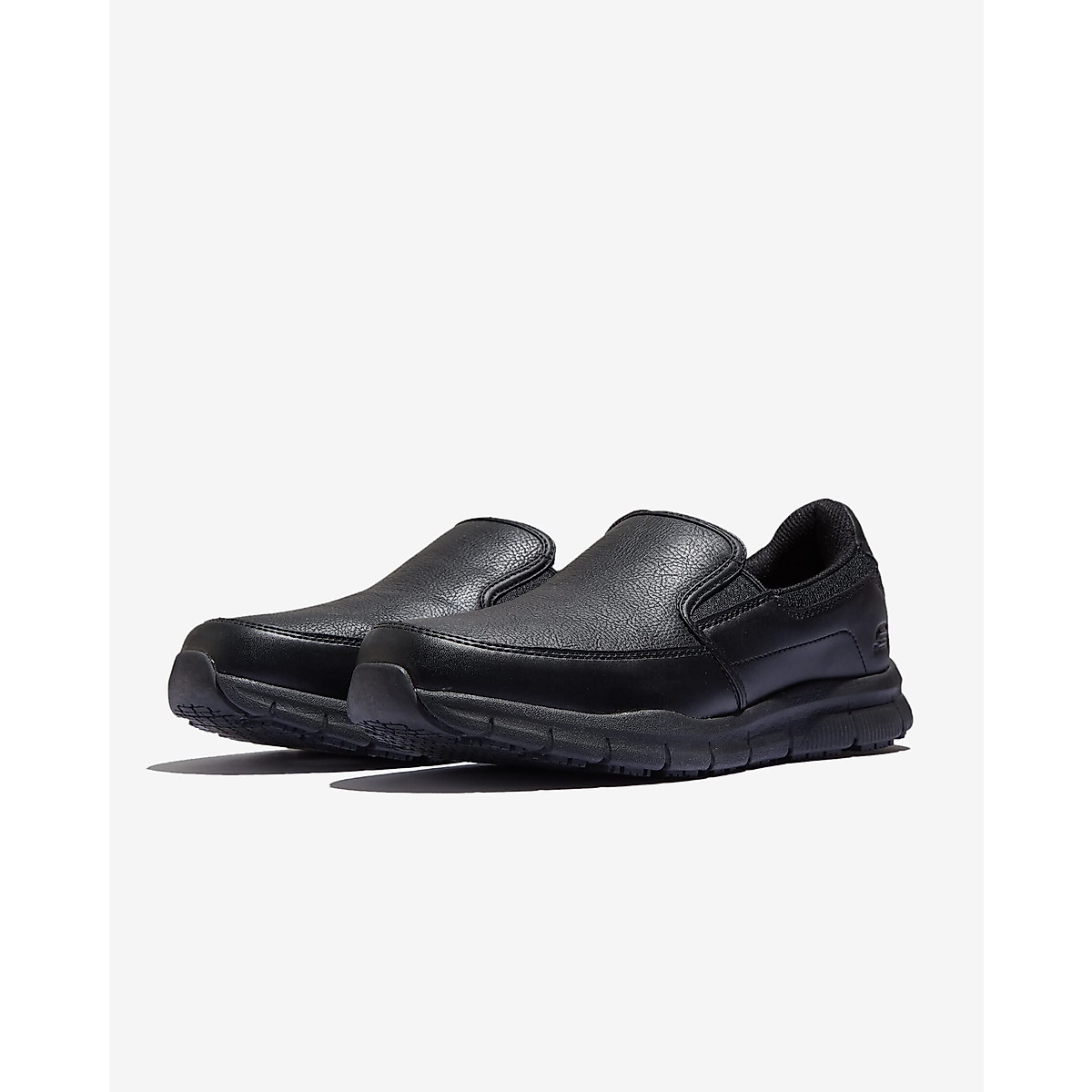 Skechers Men's Nampa-groton Food Service Shoe, Black, 13 Wide