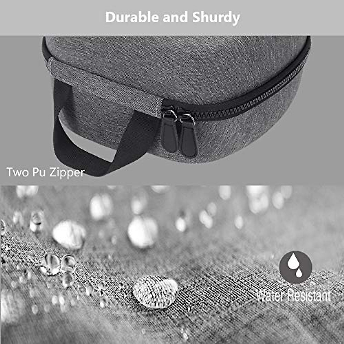 Carrying Case for VR, Hard Protective Carry Case for Meta, Lightweight Portable Travel Case Storage Bag for VR Gaming Headset and Controllers