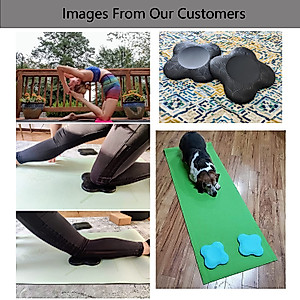 Yoga Knee Pad Cushion Extra Thick for Knees Elbows Wrist Hands Head Foam Yoga Pilates Work Out Kneeling pad (Dark Grey 2packs)