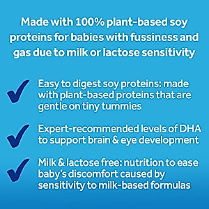 Gerber Good Start Baby Formula Powder, Gentle Soy, Plant Based Protein & Lactose Free Non-GMO Powder Infant Formula, Stage 1, 20 Ounce (Pack of 1)