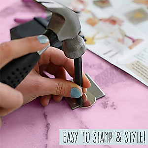 STMT D.I.Y. Hand Stamped , DIY Personalized Stamp Jewelry, Great Teenage Birthday Gift, Unique Handmade Jewelry & Name Plates, Bead Kits for Kids, Teens & Adults Ages 14+