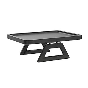 Shamrock Home Bamboo Couch Arm Table, Clip On Tray Sofa Table for Couches. Sofa Arm Tray for TV Dinners, Remotes, Drinks, Snacks and Small Spaces - 15.75 x 11inch, Black