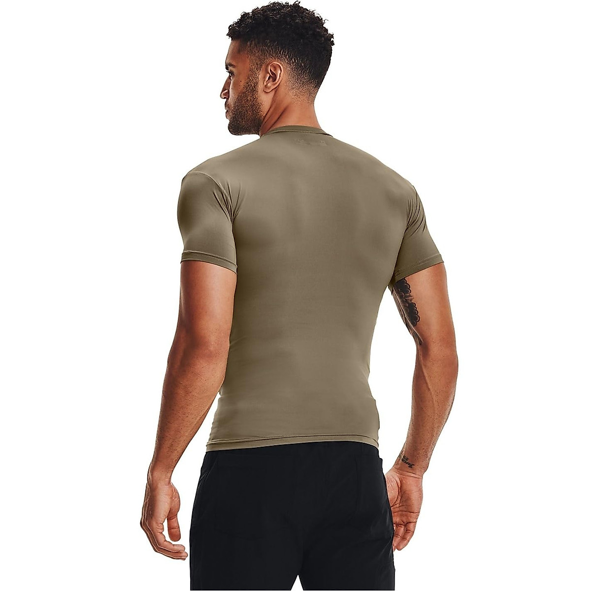 Under Armour Men's HeatGear Tactical Compression Short-Sleeve T-Shirt, Federal Tan (499), X-Small