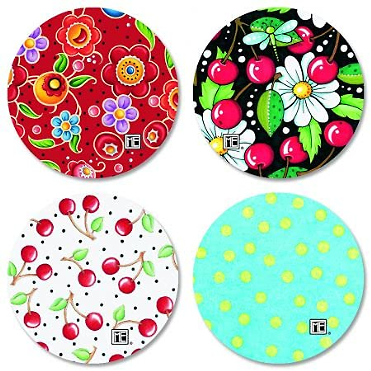 Birthday Seals by Mary Engelbreit (4 Designs), 1 1/2" Diameter; 24 Envelope Seals