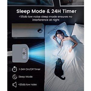 Joy Pebble Portable Air Conditioner, 8000 BTU Air Conditioner with Cooling, Fan, Dehumidifier, Sleep Mode, ≤55 db, Cooling up to 350 Sq. Ft. with 24H Timer/Digital Display/Remote Control & Window Kit