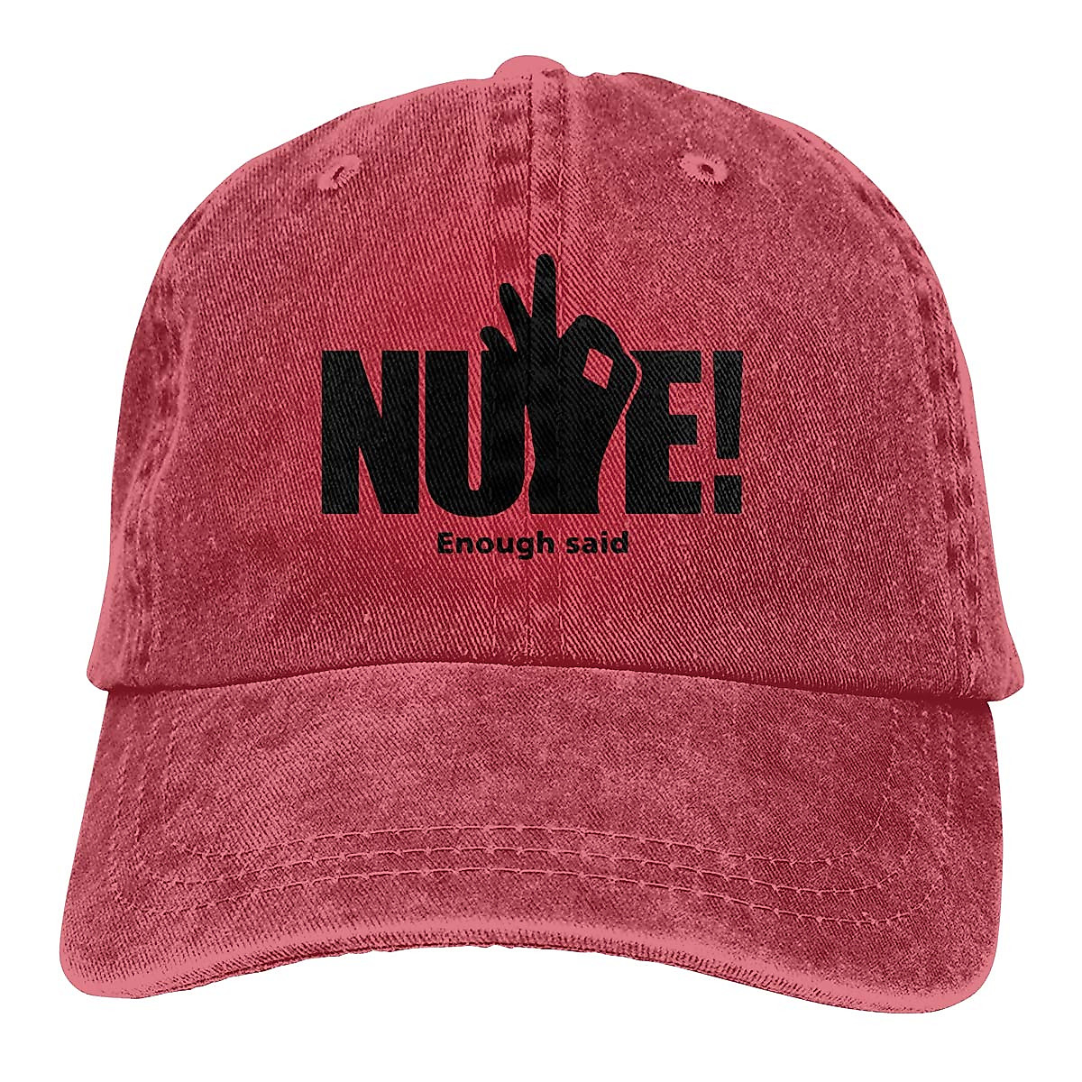 Nupe Kappa Alpha Psi and Ok Hand Denim Baseball Cap Adjustable Hat for Women and Men Red