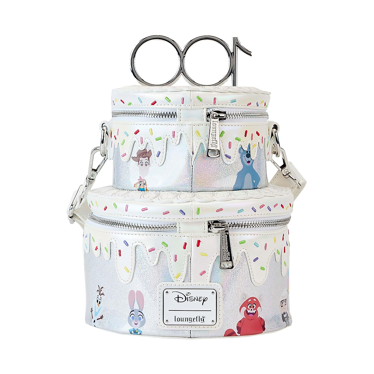 Loungefly Disney 100 Celebration Cake Crossbody Bag