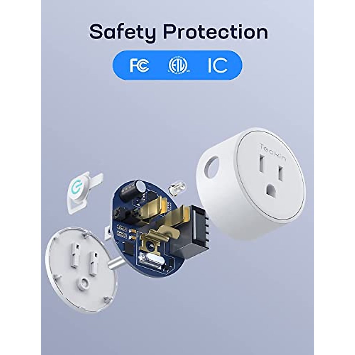 Smart Plug, Alexa Plug 2 Packs, Smart Plugs That Work with Alexa and Google Home, Smart Life WiFi Plug with Remote&Voice Control, Timer Plug(2.4GHz Only)