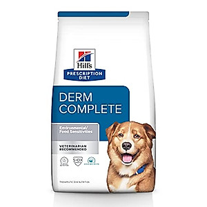 ​Hill's Prescription Diet Derm Complete Skin & Food Sensitivities Dry Dog Food, Veterinary Diet, 24 lb. Bag