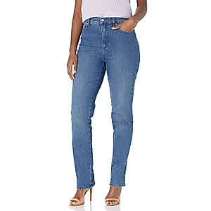 Gloria Vanderbilt Women's Amanda Classic High Rise Tapered Jean Standard, Frisco, 14 Long