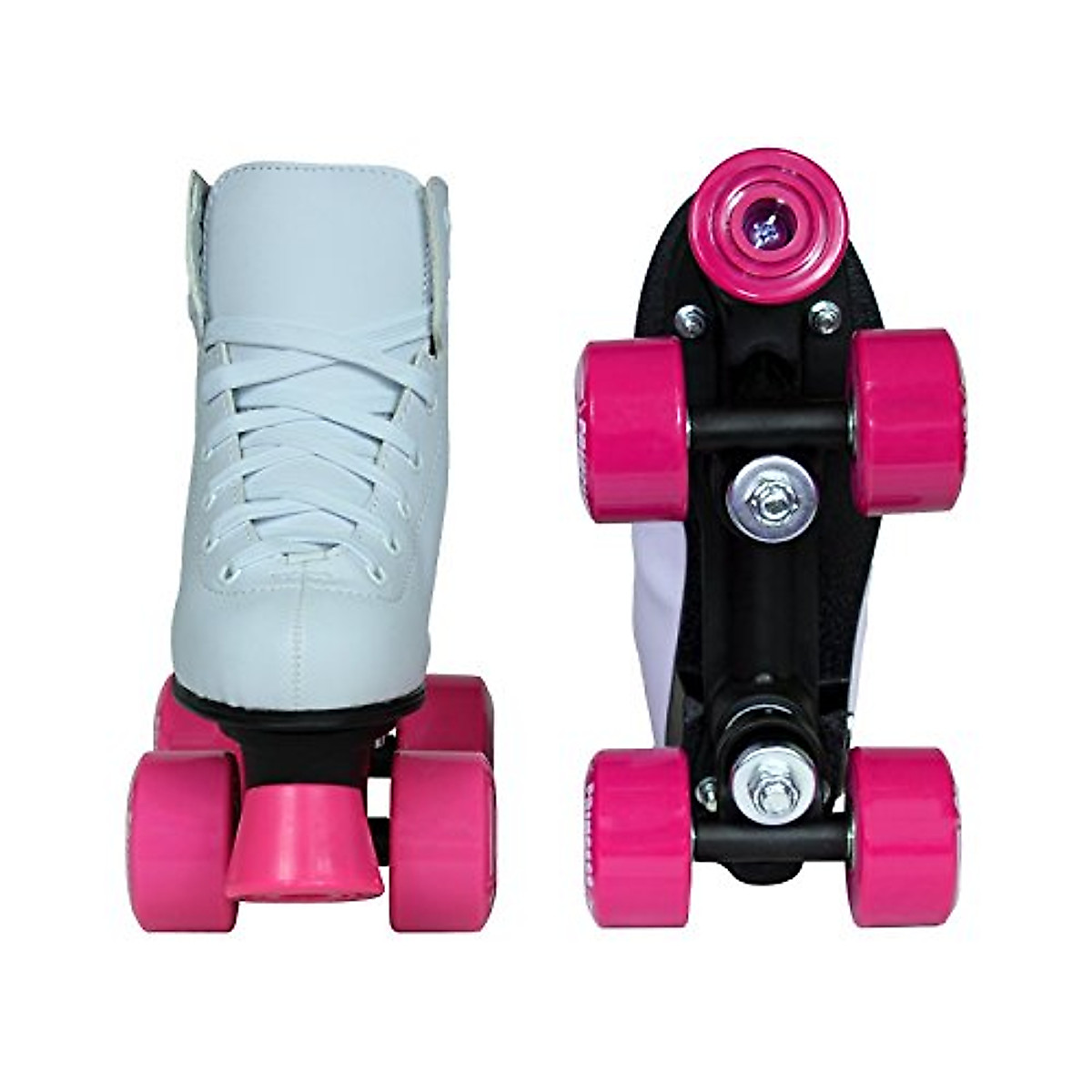 Epic Skates Pink Princess Girls Quad Roller Skates, White, Youth 3,PnkPncs03