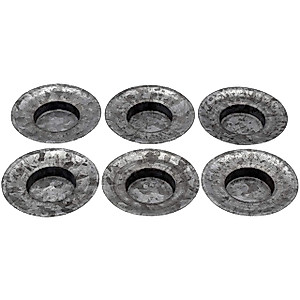 Mason Jar Lifestyle Tea Light Candle Holder Metal Lid Inserts for Mason, Ball, Canning Jars (6 Pack, Wide Mouth)