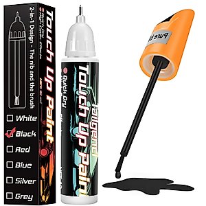 Touch Up Paint For Cars, Quick And Easy Car Auto Paint Touch Up For Car Scratch，Two-In-One Car Paint Scratch Repair, Car Scratch Remover For Deep Scratches, Car Automotive Touch Up Paint (Black)