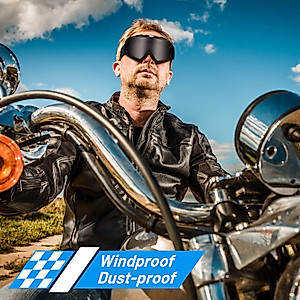 6 Pair Dirt Bike Motorcycle Goggles ATV Goggles Motocross Eyewear Dustproof Windproof Racing Goggles Riding Anti Scratch Glasses Powersports Mountain Biking Goggles Ski Goggles for Men Women