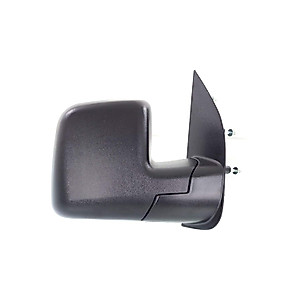 Kool Vue Right Manual Door Mirror Compatible With Ford E-350 Super Duty 2002-2008 Without Puddle Lamp Textured