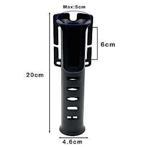 DEAPEICK Fishing Waist Belt Rod Holder Adjustable Waist Wading Belts with 6Pcs Removable Hooks and Portable Pole Inserter for Spinning Casting Fly Fishing Portable Fishing Gear Accessories Wader Strap